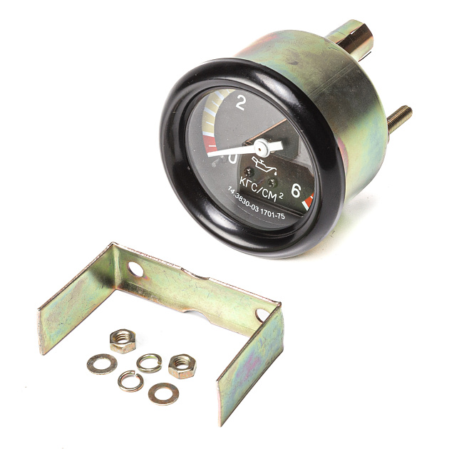 МД219 Указатель давления масла, МТЗ, ХТЗ, ЛТЗ, 0-6 кгс/см² (МТТ-6, 1101 ...
